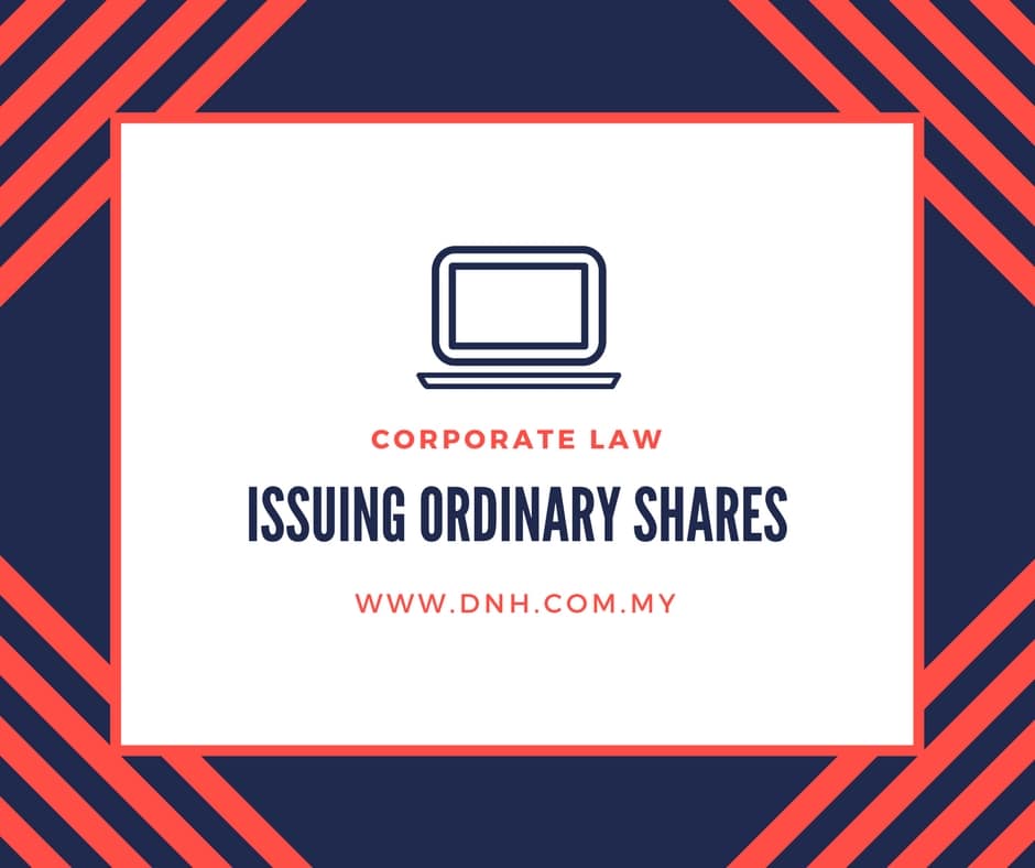 Issuing Ordinary Shares Donovan Ho