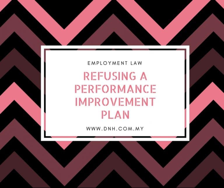 Refusing a Performance Improvement Plan | Donovan & Ho
