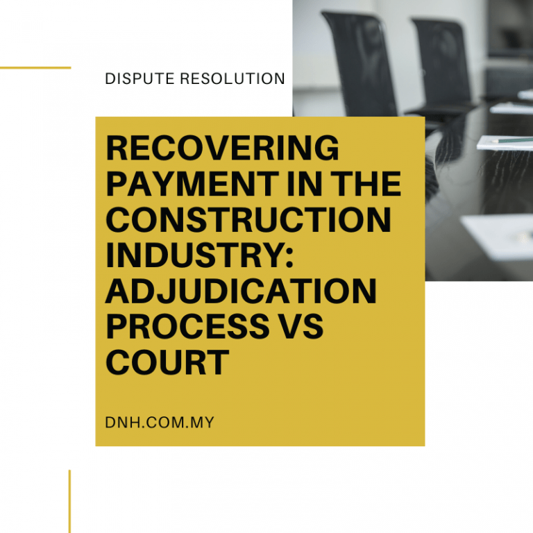 Receiving Payment in the Construction Industry: Adjudication Process vs ...