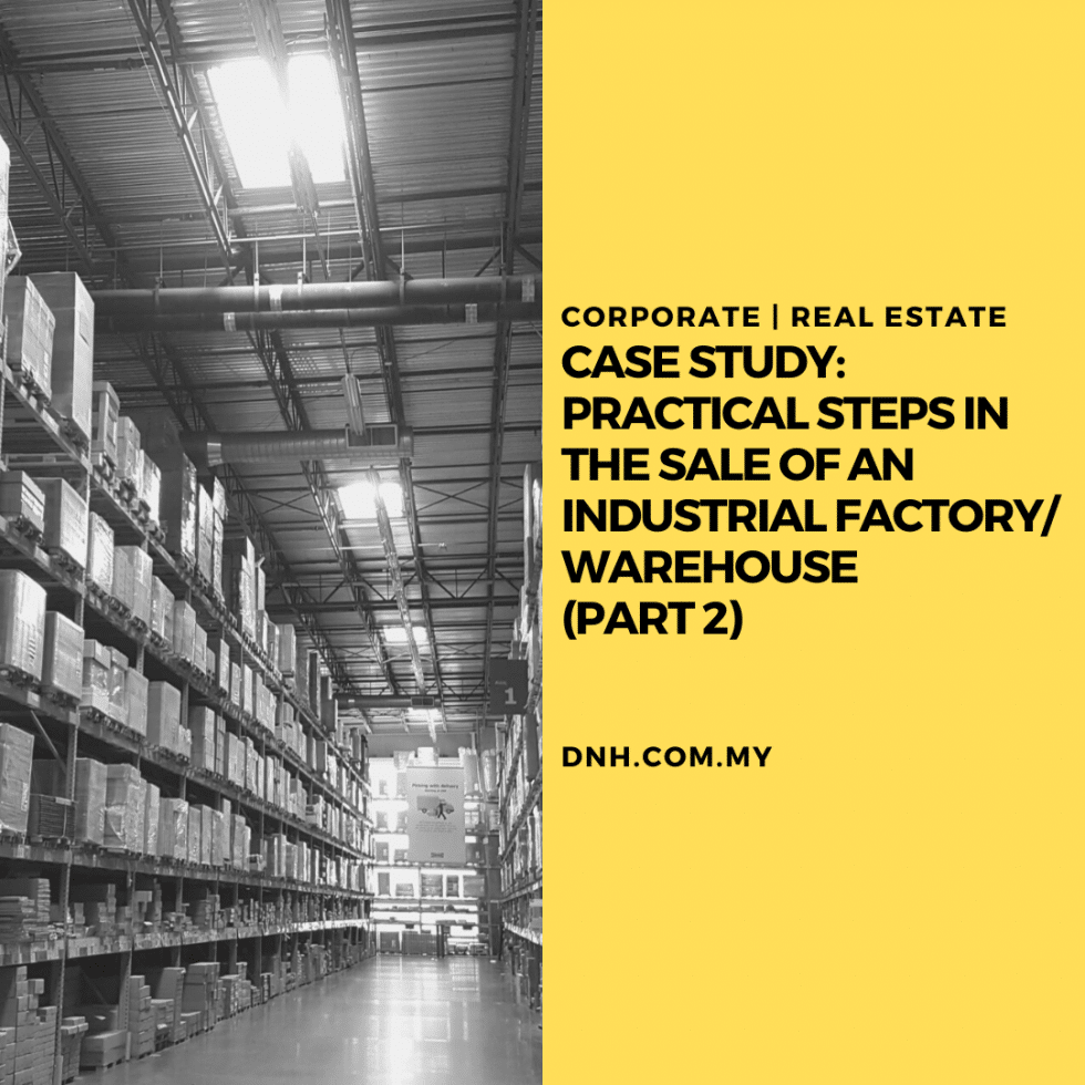 Case Study: Practical Steps in the Sale of an Industrial Factory ...