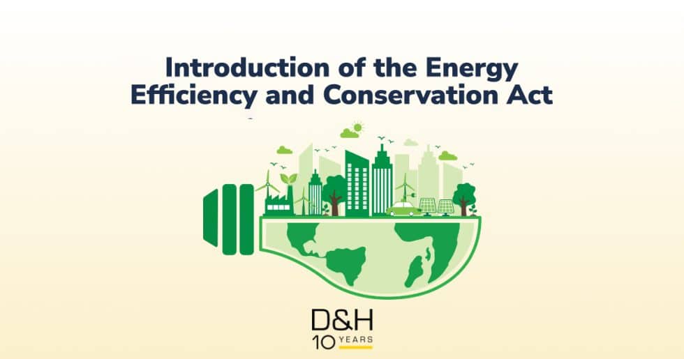 Introduction of the Energy Efficiency and Conservation Act | Donovan & Ho