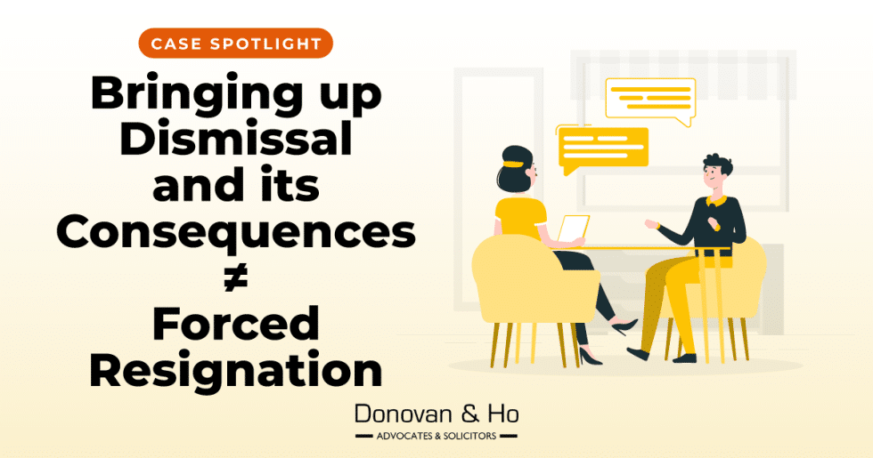 Case Spotlight: Is Mentioning Dismissal a Form of Pressure to Resign ...