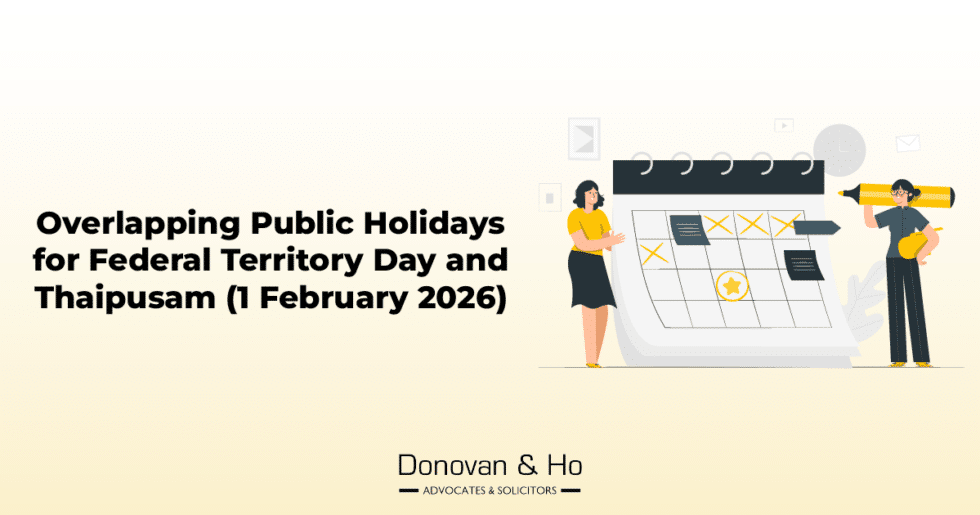 Overlapping Public Holidays for Federal Territory Day and Thaipusam (1 ...